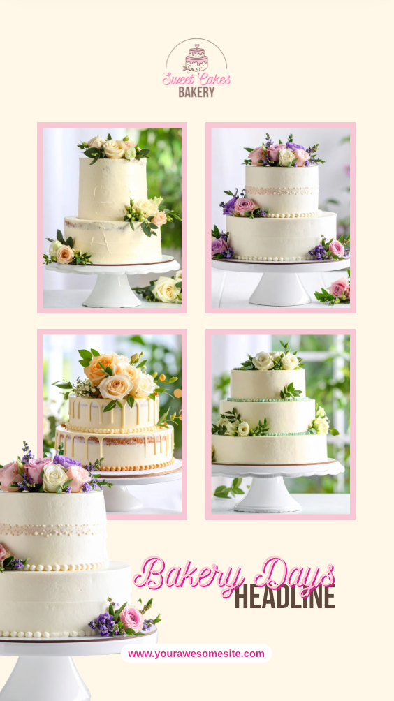 Sweet Cakes Canva Branding Kit - Butter and Sage Market